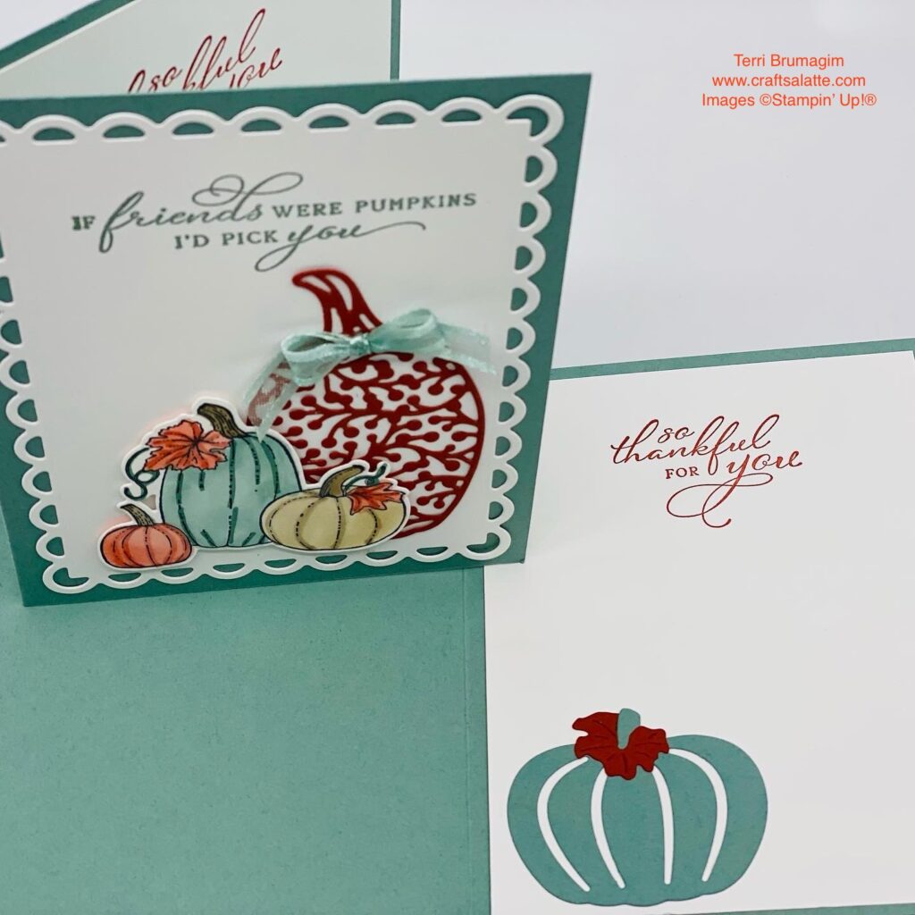 Pretty Pumpkins Thank You Card - Crafts-a-Latte